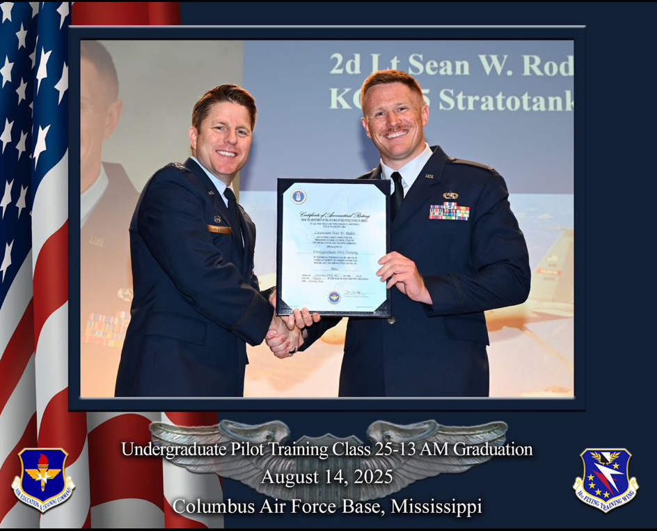 FF/EMT Roden Graduates from USAF's Undergraduate Pilot Training Program ...