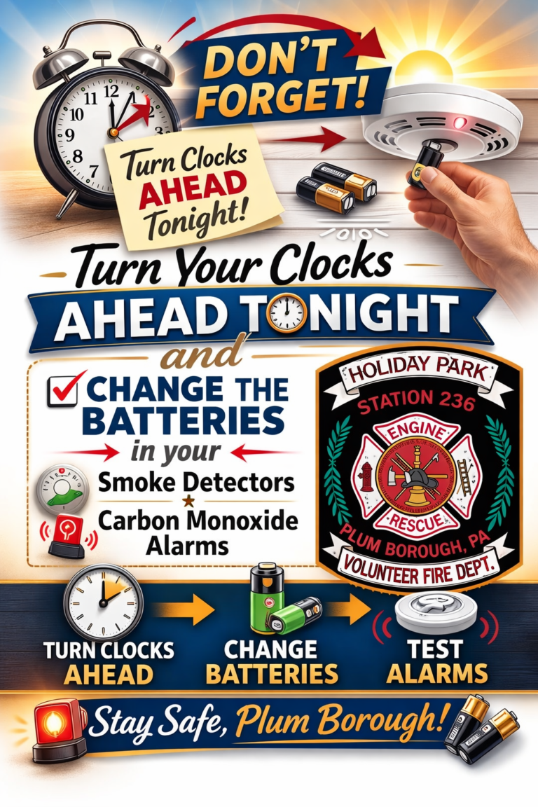 Spring Ahead: Turn Clocks Ahead and Change Smoke Detector Battery ...