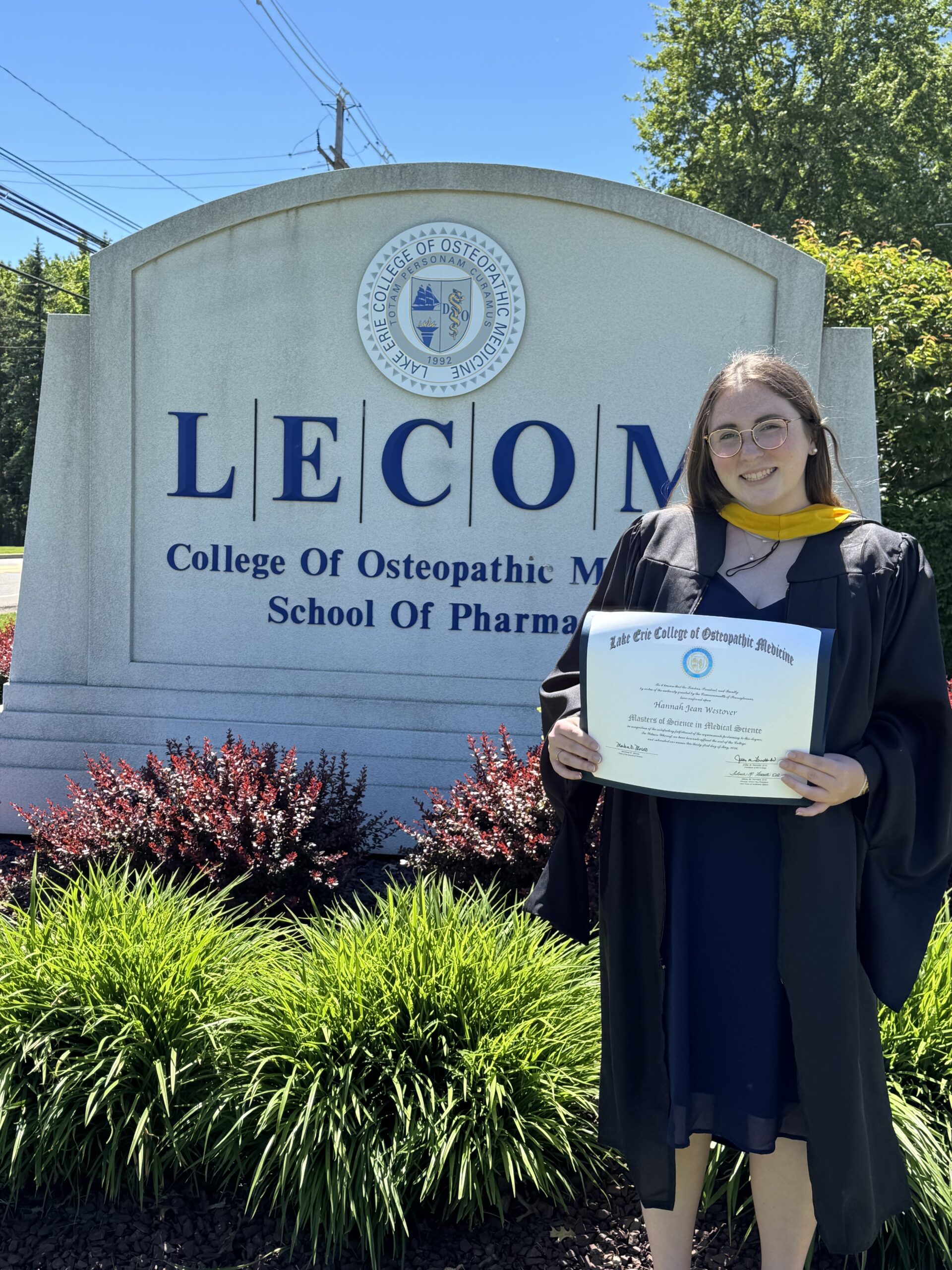 EMR Hannah Westover Earns Her Masters of Science Degree - Holiday Park VFD